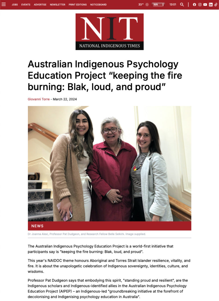Home - Transforming Indigenous Mental Health and Wellbeing